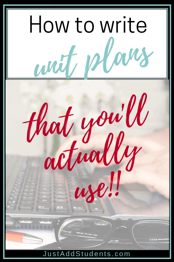 Successful Unit And Lesson Planning Just Add Students